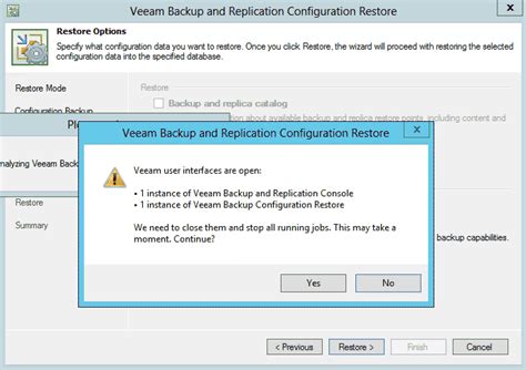 Performing A Database Restore With Veeam Configuration Backup Interworks