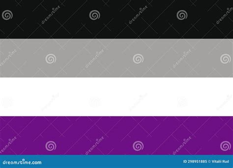 Flag Asexual Round Icon Round Badge Or Button Template Design Vector Illustration Love Wins