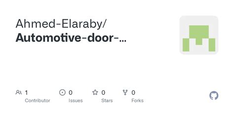 Github Ahmed Elarabyautomotive Door Control System Design Third