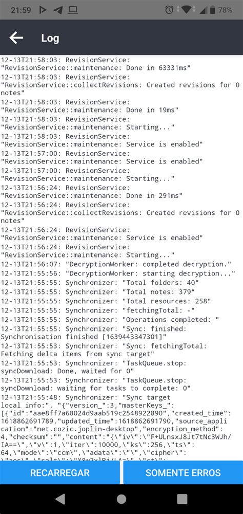 Android App Sync Never Completes Issue Laurent Joplin GitHub