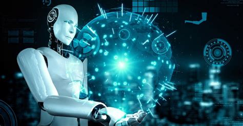 Robot Futurista Inteligencia Artificial Huminoide Ai Para Fábrica