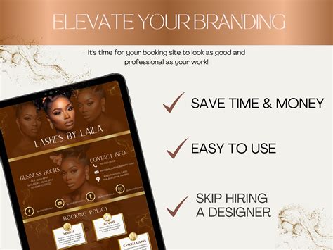 Acuity Scheduling Template Acuity Booking Template Acuity Template Hairstylist Canva Website