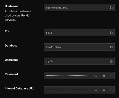 Create And Connect To Render Postgres Render Docs