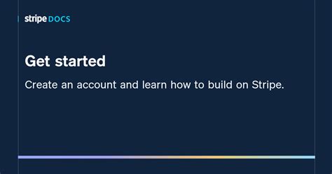 Get started Stripe 文档