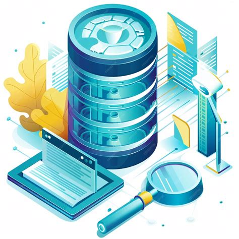illustration of database indexing and optimization techniques premium