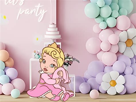 Baby Aurora Cutout Sleeping Beuty Decor Aurora Party Decoration Theme Birthday Party Stand