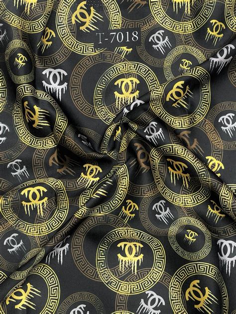 Brand Prints On Satin The Wardrobe Fabrics