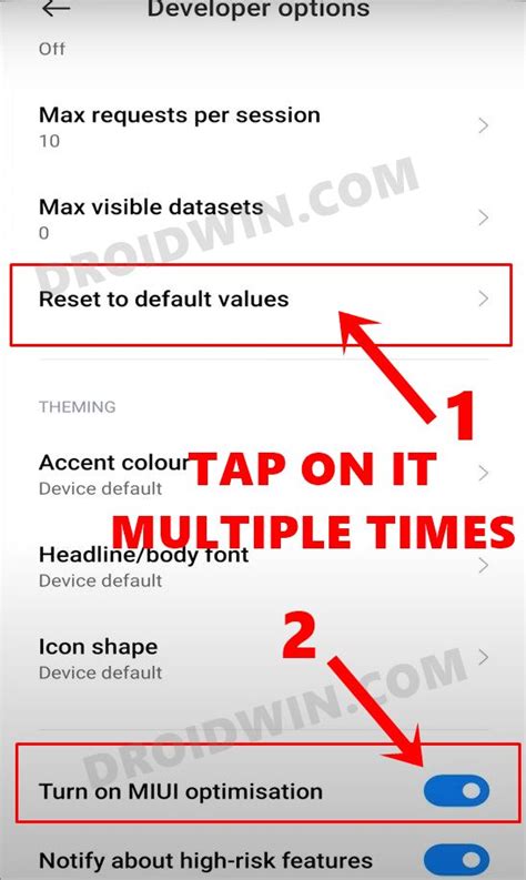 Fix Miui Optimization Missing In Developer Options In Xiaomi Droidwin