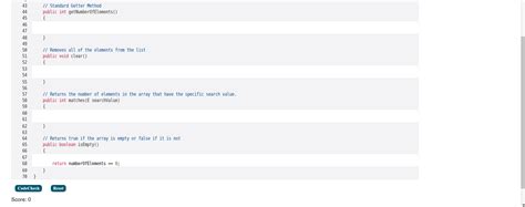 Solved JAVA Implementing Array Lists Need The Code For The Chegg
