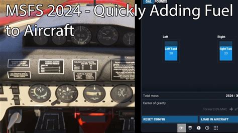 Msfs 2024 Quickly Adding Fuel To Aircraft Youtube