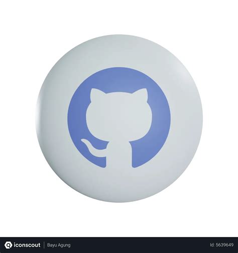 Free Github Logo 3d Icon Download In Png Obj Or Blend Format