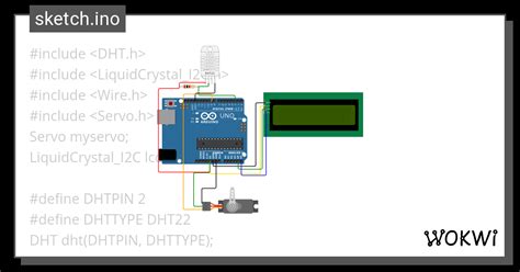 dht x servo wokwi esp32 stm32 arduino simulator