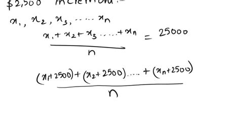 solved jamal calculates the mean and standard deviation of a data set