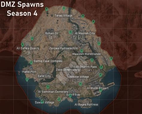 Spawn Locations In Al Mazrah Season 4 Rdmz