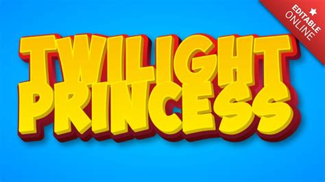 Twilight Princess Text Effect Generator