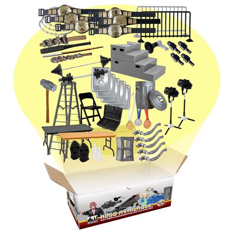 Figures Toy Companys 50 Piece Wwe Wrestling Action Figures Accessory