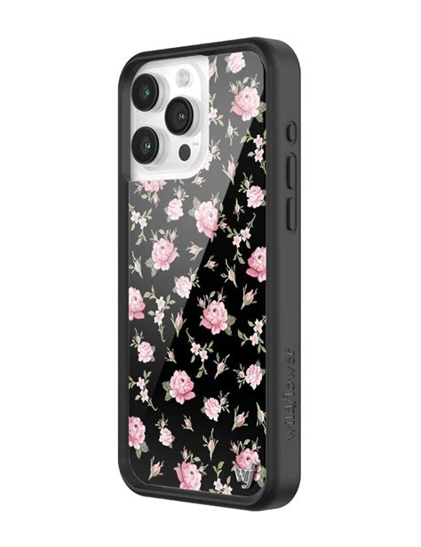 Wildflower Black And Pink Floral Iphone Case Wildflower Cases