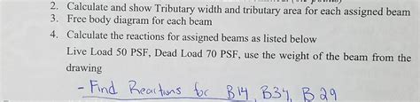 2 calculate and show tributary width and tributary