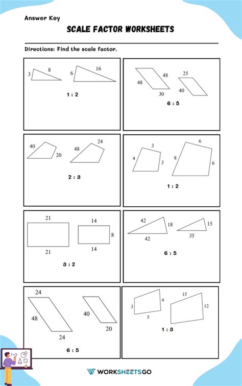 Calculating Scale Factor Worksheet