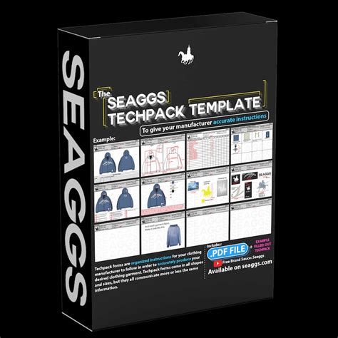 Streetwear Clothing Techpack Guide Clothing Brand Fashion Mockup