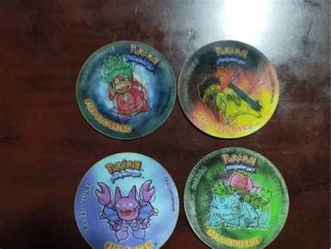 Tazos Pokémon 3d Bulbaseur Gligarslowking Y Cyndaquil Cuotas Sin