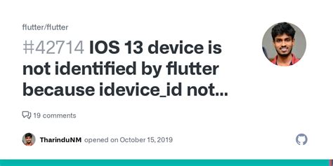 Ios Device Is Not Identified By Flutter Because Idevice Id Not Present In Cache Issue