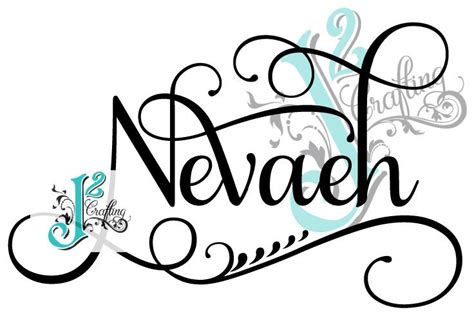Nevaeh Svg Eps Png Cut File Etsy Uk