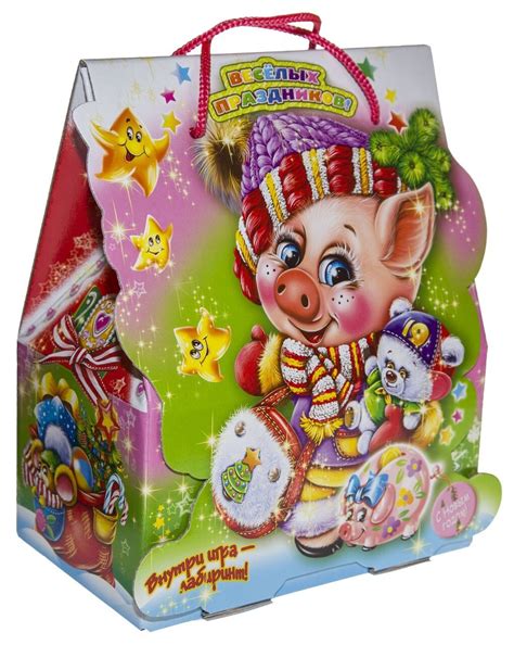 Купить Сладкие новогодние подарки 2019 для детей "Монтик" (с игрой) 1200 г