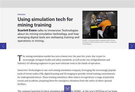 Using Simulation Tech For Mining Training Mine Australia Issue 50