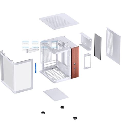 Vỏ Case Máy Tính Mini Itx Jonsbo Tk0 White Pcngon