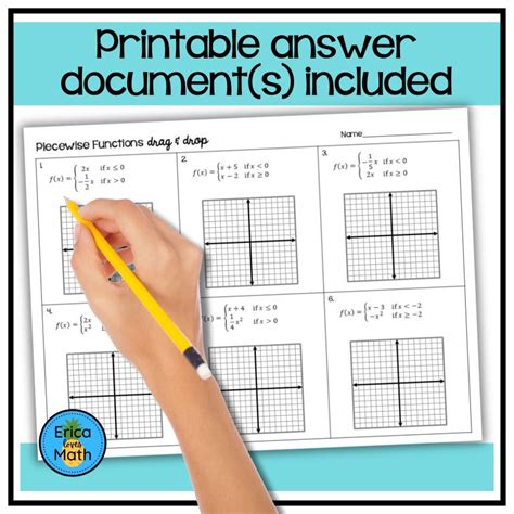 graphing and evaluating piecewise functions digital drag and drop activity