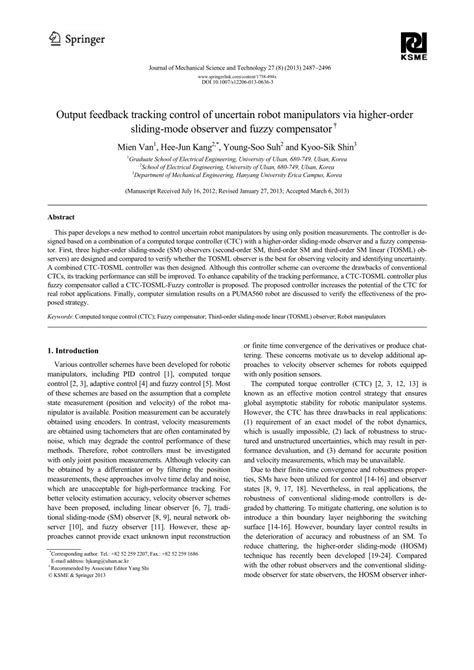 pdf output feedback tracking control of uncertain robot manipulators
