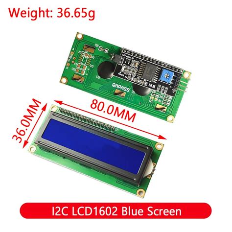 Lcd Module Blue Green Screen For Arduino 0802 1602 2004 12864 Lcd