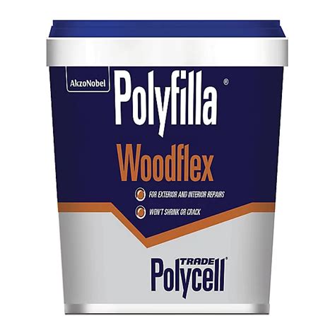Polycell Polyfilla Light Grey Wood Filler 600ml
