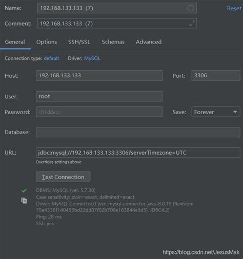 亲测有效！解决datagrip 连接mysql失败错误： 08001 Could Not Create Connection To