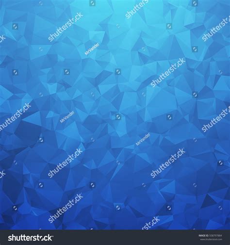 Blue Geometric Triangular Background Abstract Vector Stock Vector Royalty Free 558797884