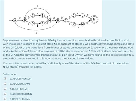Solved Suppose We Construct An Equivalent DFA By The Chegg Com