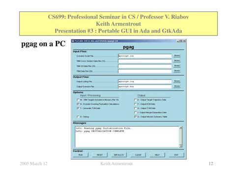 PPT Report On Portable Graphical User Interface GUI In Ada And GtkAda Pgag PowerPoint