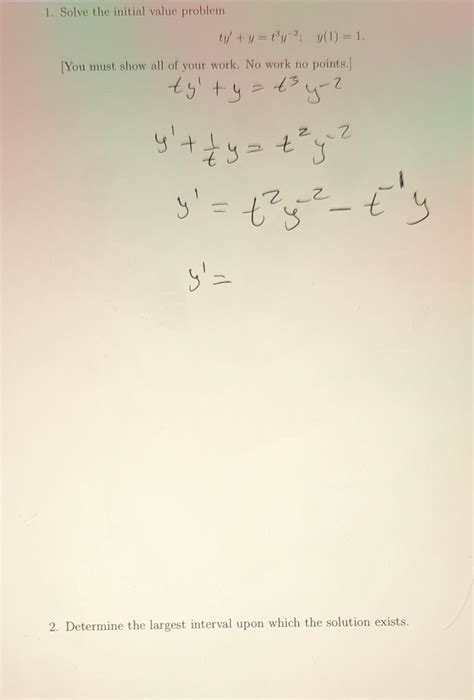 Solved Solve The Initial Value Problem Chegg