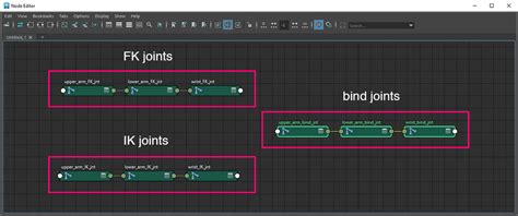 Create An FK IK Switch Arm In Maya With Node Editor