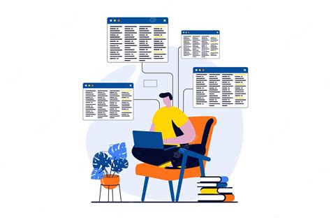 Premium Vector Software Development Concept With People Scene In Flat