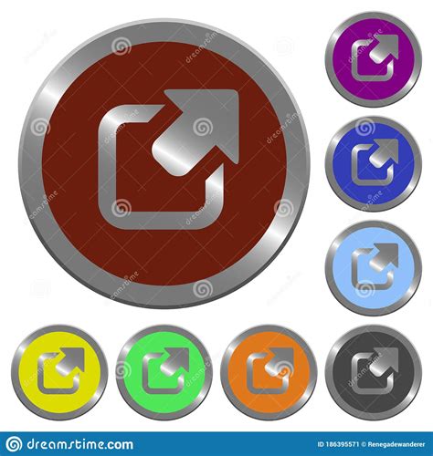 Color Export Buttons Stock Vector Illustration Of Fileformat 186395571