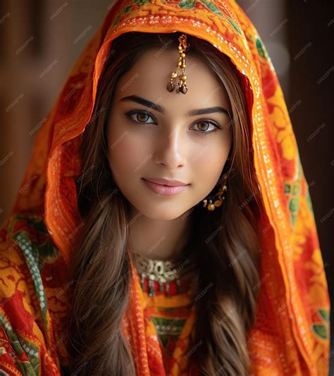 Premium Ai Image Vibrant Phulkari Wear From Haryana And A Girls