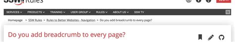 Do You Simplify Breadcrumbs Ssw Rules