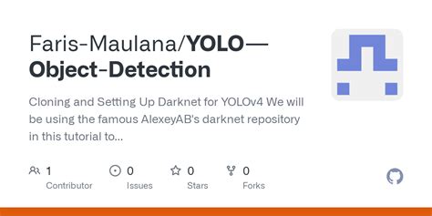 GitHub Faris Maulana YOLO Object Detection Cloning And Setting Up Darknet For YOLOv We