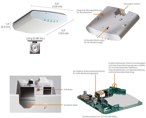 R310: 802.11ac Wave 2 2x2:2 Wi-Fi-Access Point für den Innenbereich