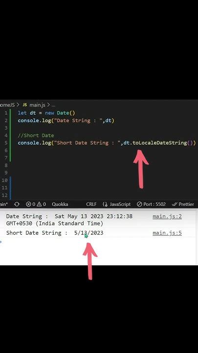 Date Formats In Javascript Shorts Javascript Programming Youtube