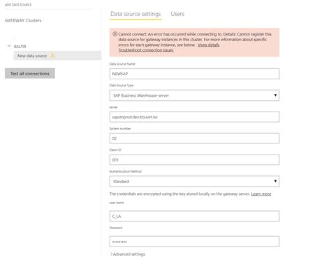 unable to connect power bi with sap bw microsoft fabric community