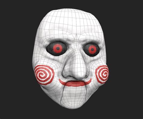 3d Model Saw Mask Jigsaw Vr Ar Low Poly Cgtrader