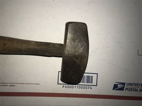 Antique Blacksmith Hammer Klein 3 Lb Early Before Safety Logo